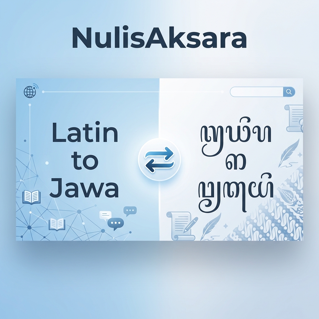 Translate Aksara Jawa Online Gratis (Latin ↔ Jawa) + Scan